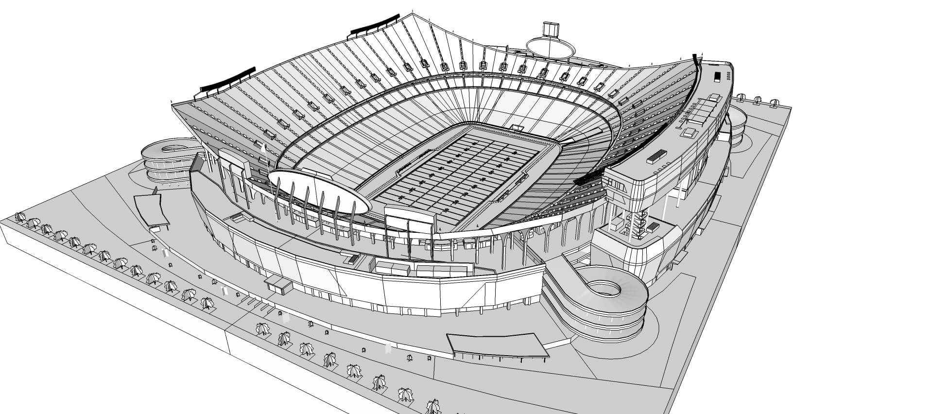 Arrowhead Stadium - Kansas City Chiefs - USA 3D model – Genius&Gerry