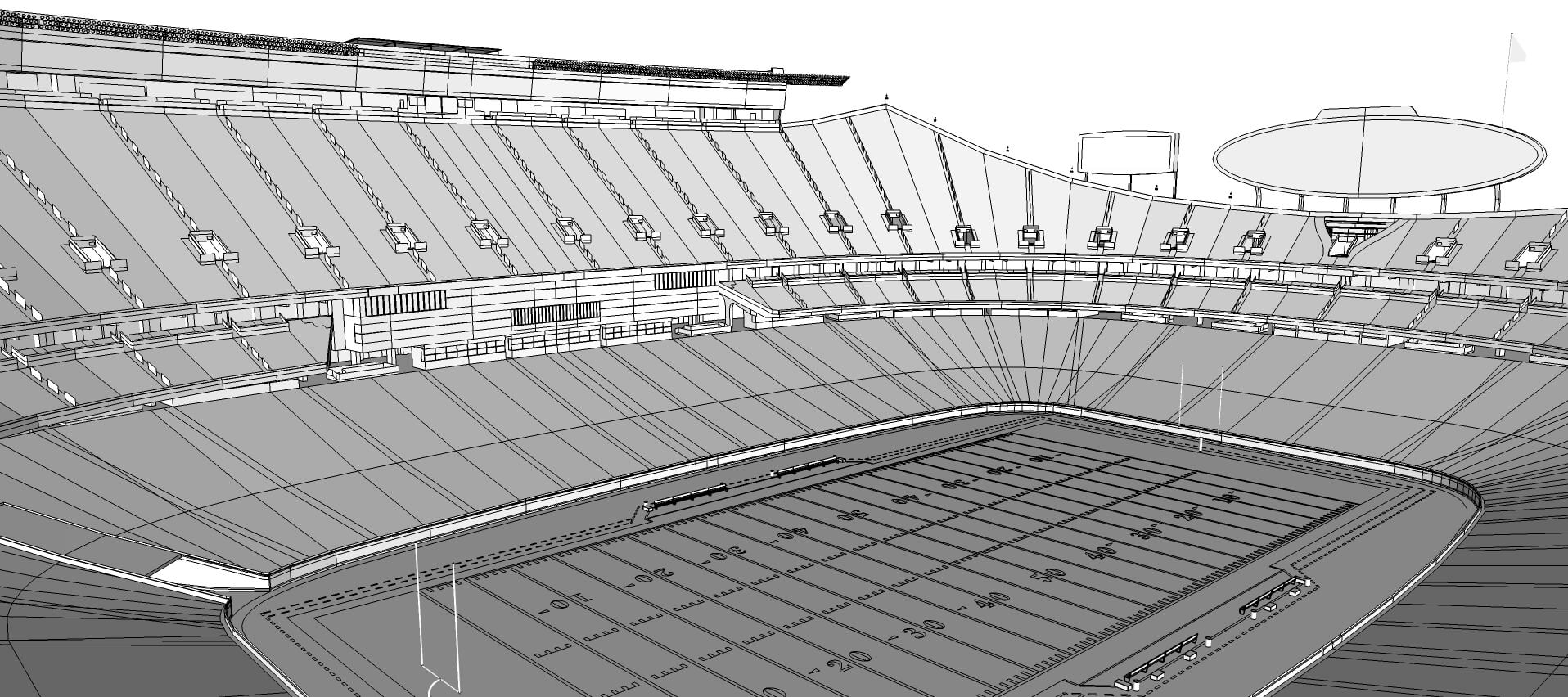 Arrowhead Stadium - Kansas City Chiefs - USA 3D model – Genius&Gerry