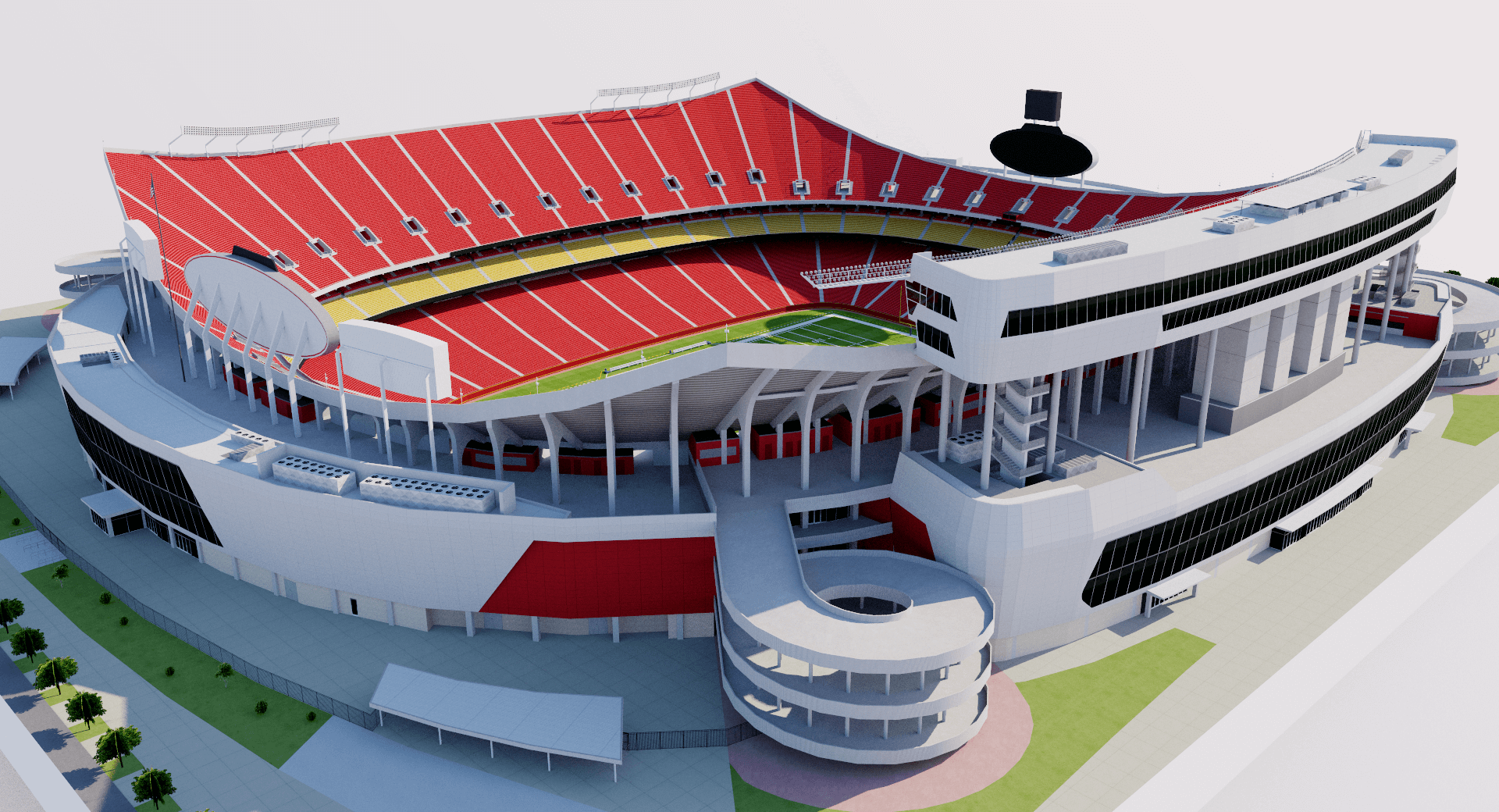 Arrowhead Stadium - Kansas City Chiefs - USA 3D model – Genius&Gerry