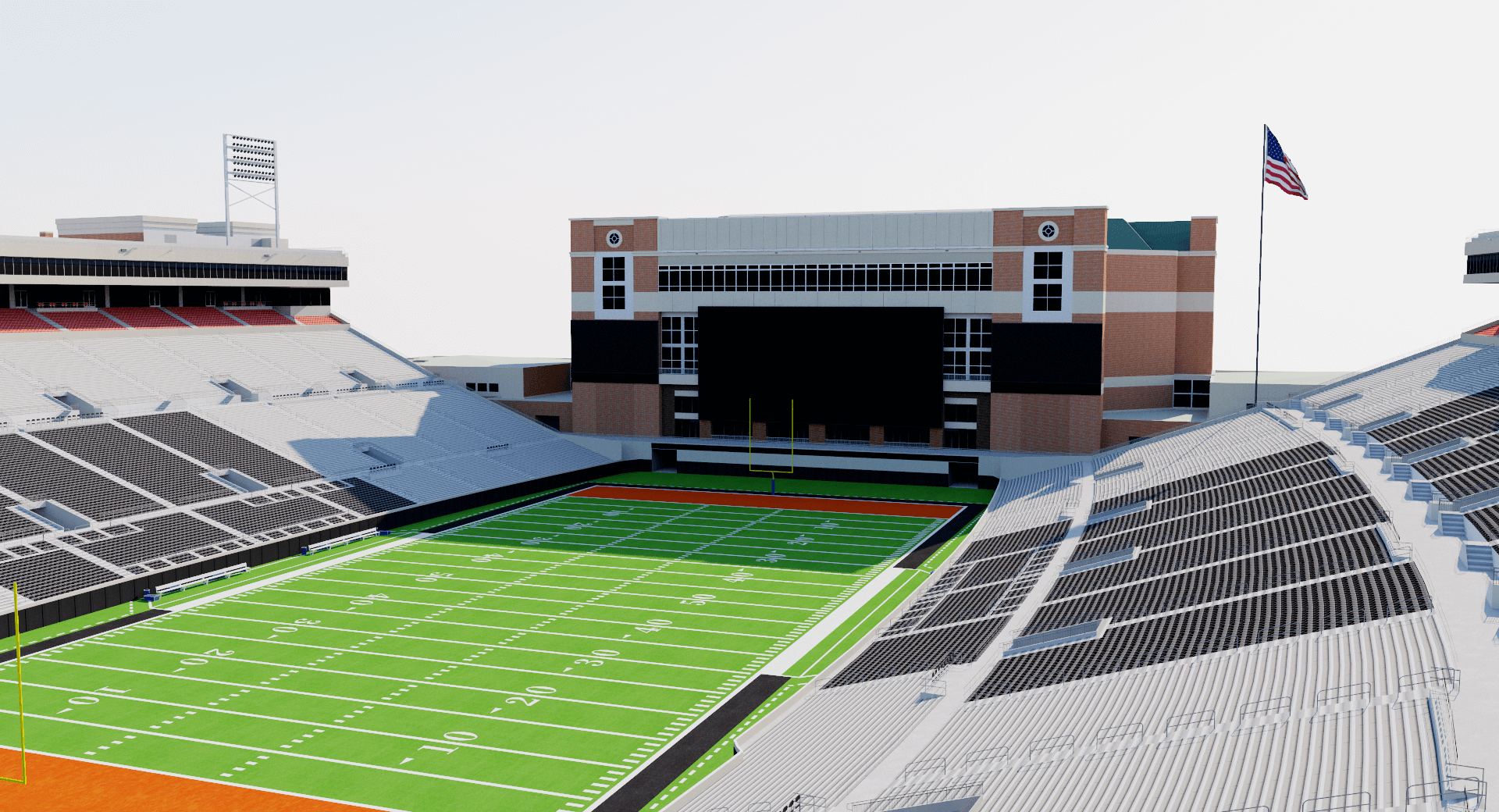 Boone Pickens Stadium - Oklahoma University Stadium USA 3D model ...