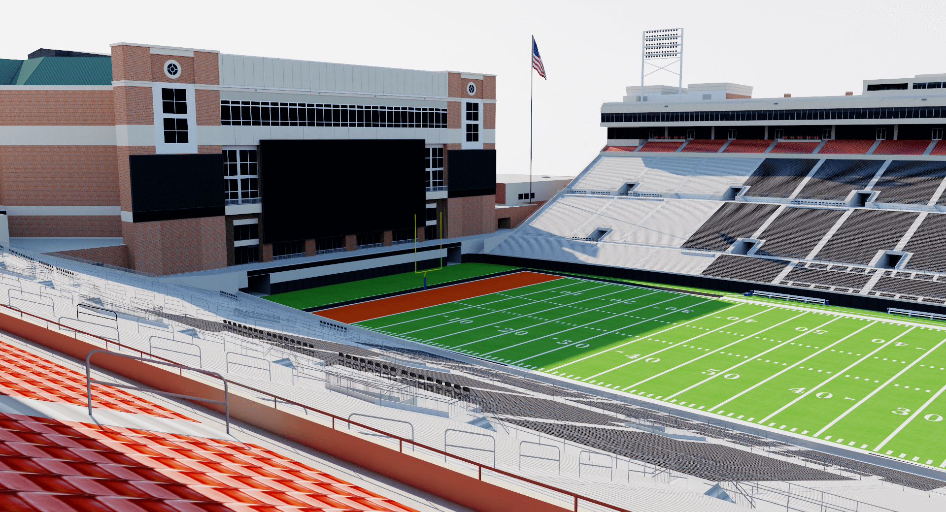 Boone Pickens Stadium - Oklahoma University Stadium USA 3D model ...