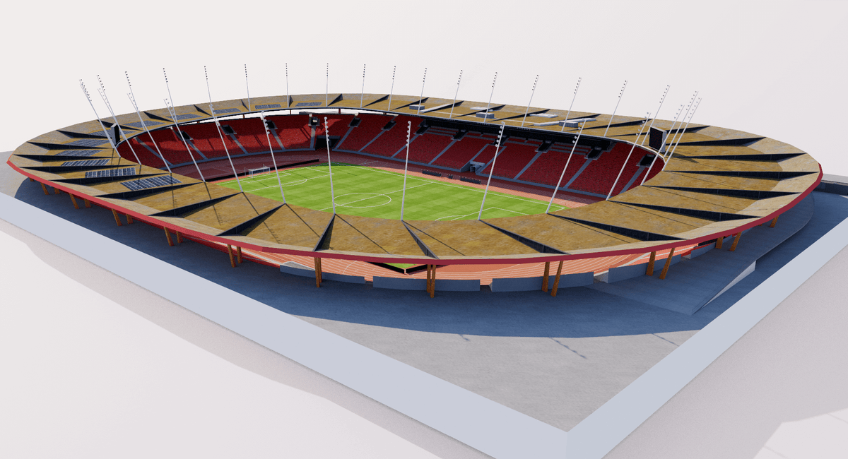Letzigrund Stadium - Zurich - Switzerland 3D model – Genius&Gerry
