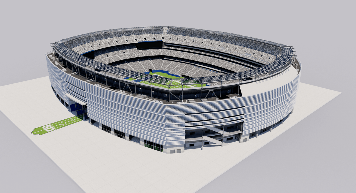 MetLife Stadium - New York - Jets Giants - USA 3D model – Genius&Gerry