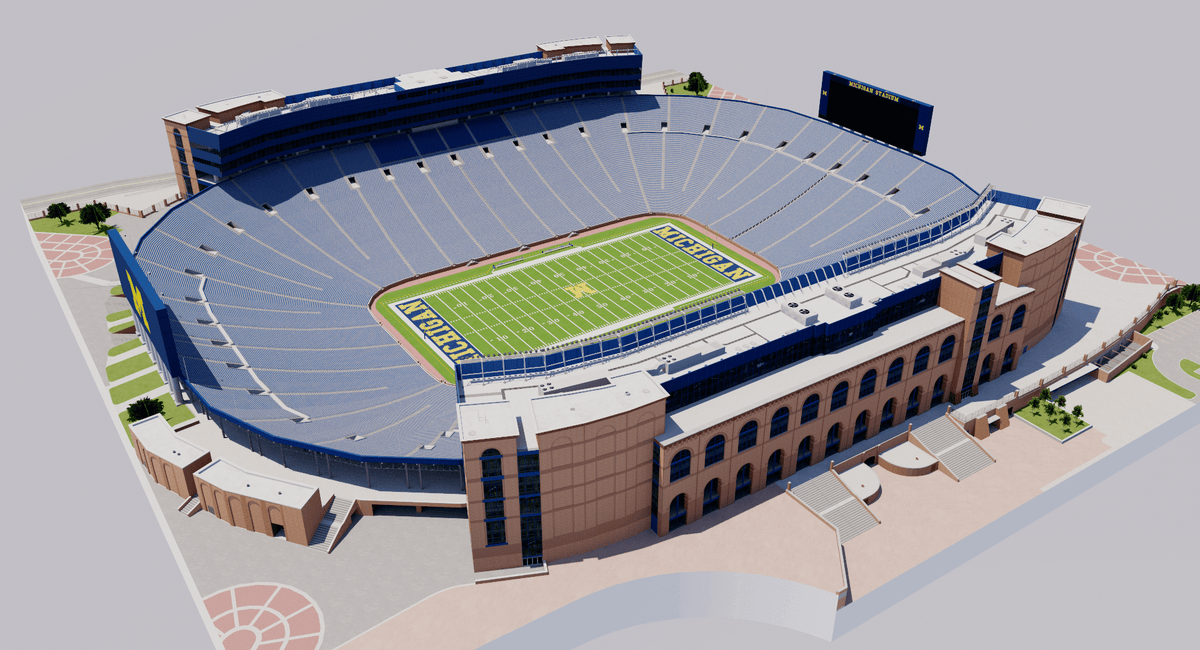 Michigan Stadium - USA 3D model – Genius&Gerry