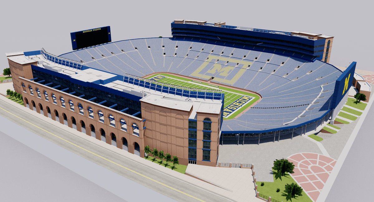Michigan Stadium - USA 3D model – Genius&Gerry