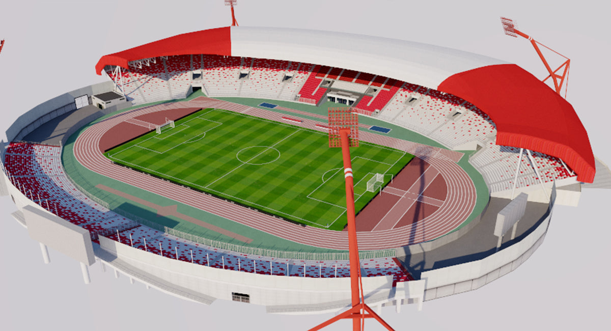 Bahrain National Stadium 3D model – Genius&Gerry