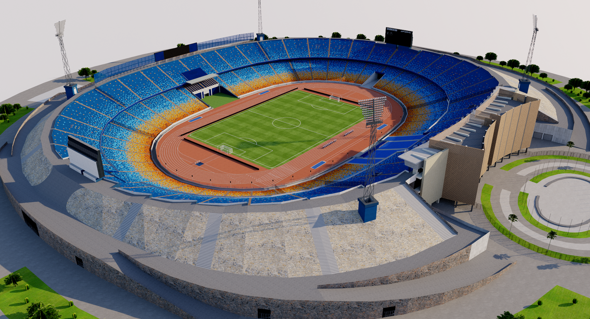 Cairo International Stadium - Egypt 3D model – Genius&Gerry