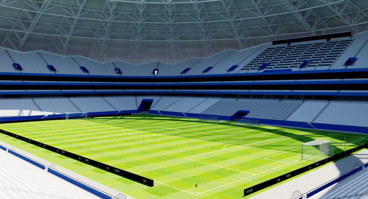 Cosmos Arena 3D Model – Samara Russia Stadium Replica – Genius&Gerry