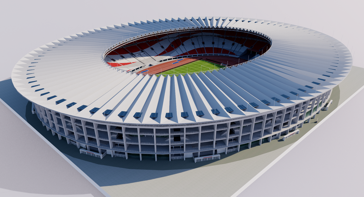 Gelora Bung Karno Stadium - Jakarta Indonesia 3D model – Genius&Gerry