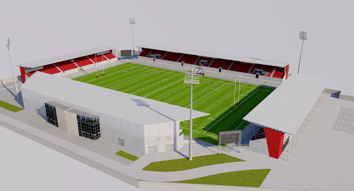 Ravenhill Stadium - Belfast 3D model – Genius&Gerry