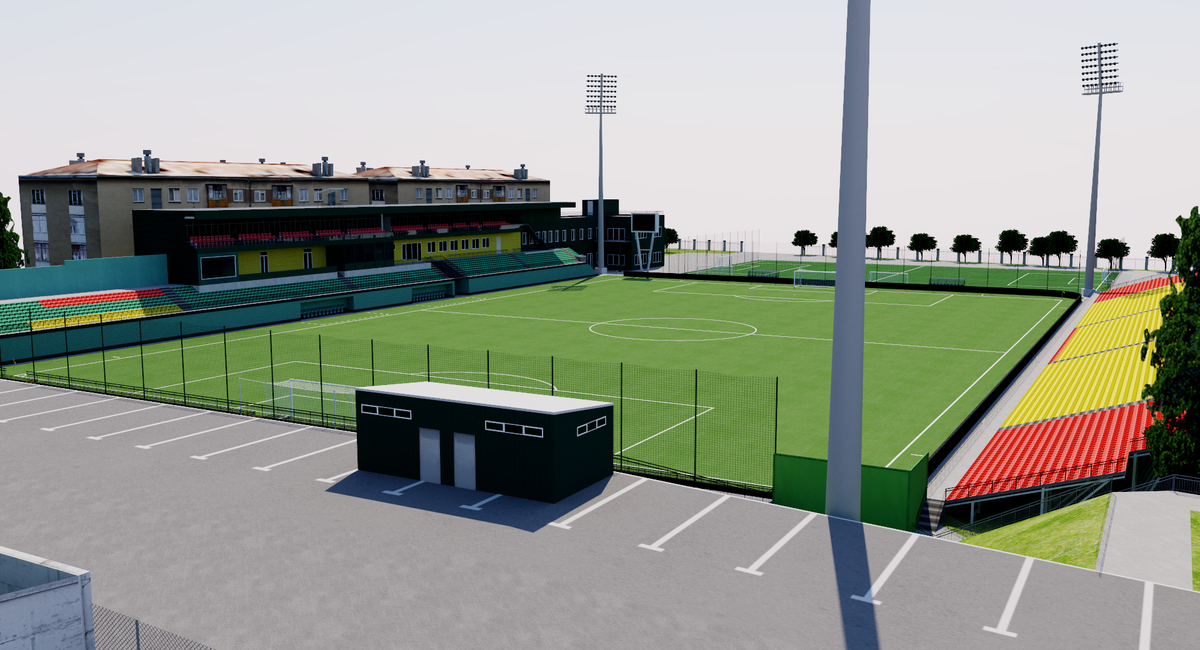 LFF Stadium - Vilnius Lithuania 3D model – Genius&Gerry