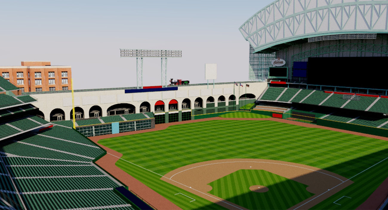 New Houston Astros Stadium A General View Of Minute Maid Park, Sunday,