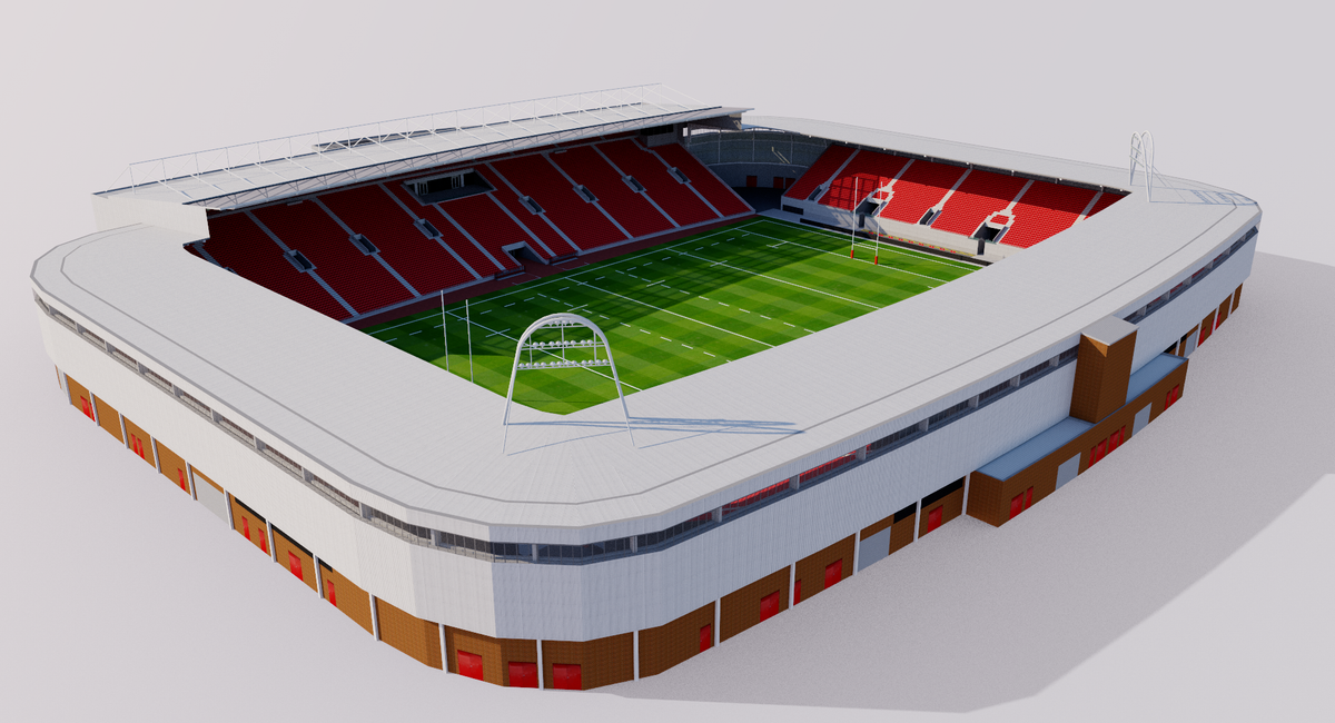 Parc y Scarlets Stadium - Wales 3D model – Genius&Gerry